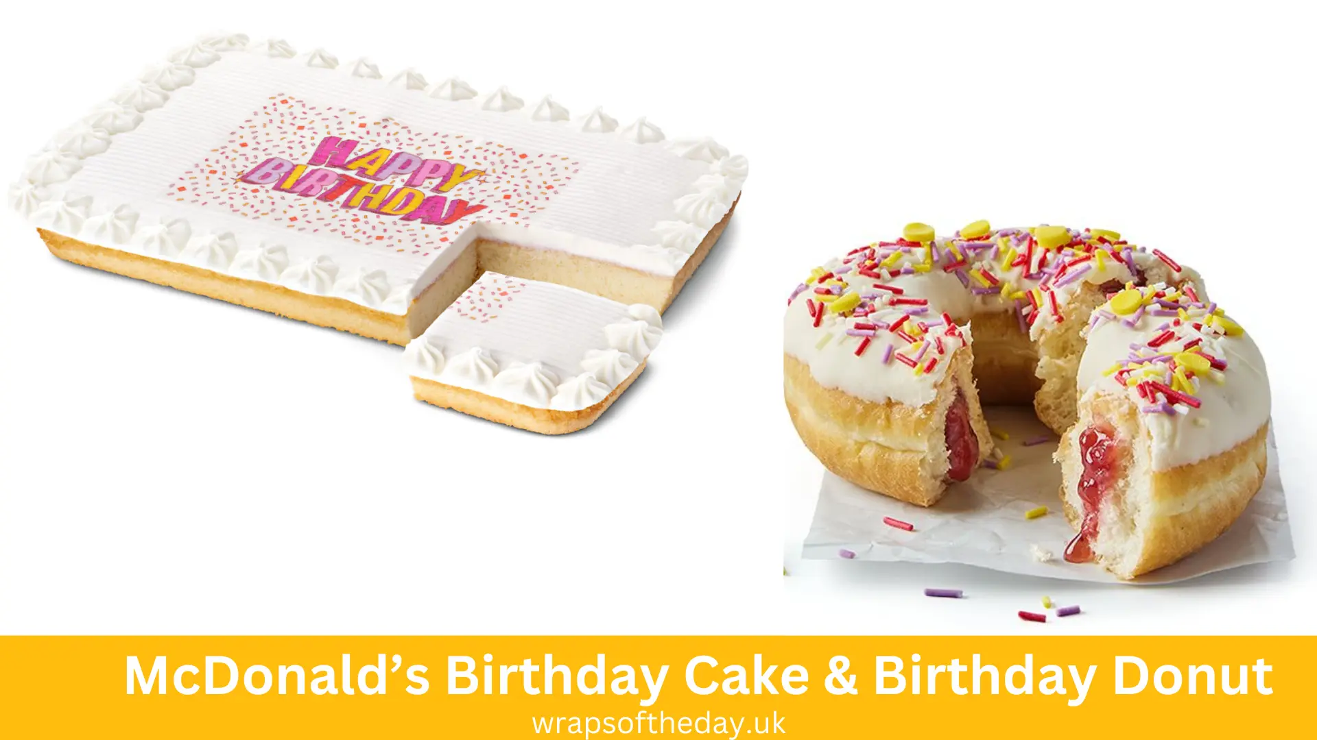 McDonald’s Birthday Cake & Birthday Donut - Price, Calories & Availability in UK